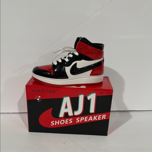 Nike | Shoes | Aj Hightop Jordan 1 Sneakers Bluetooth Speaker With Fm ...